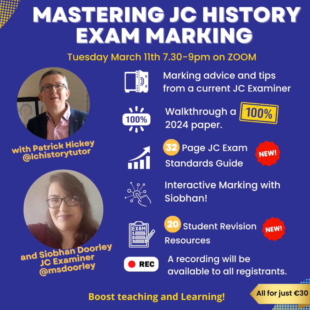 Exclusive Junior Cycle History Marking Masterclass! - LC History Tutor